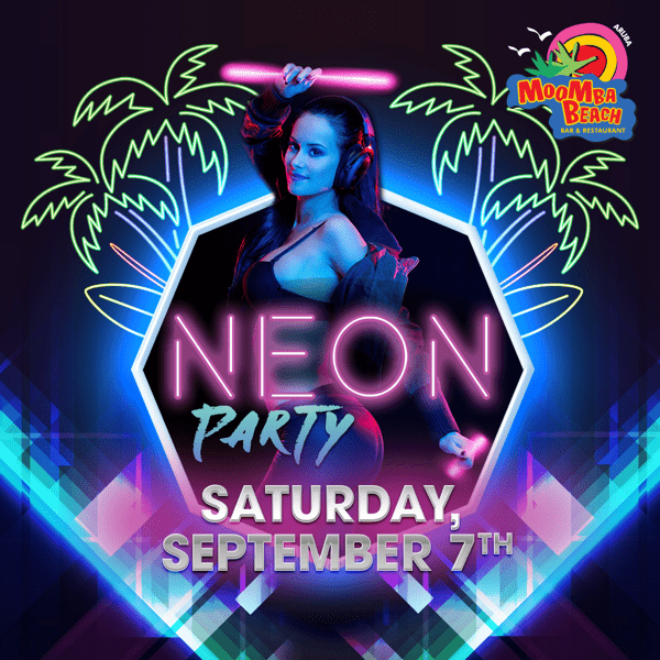 Glow and groove all night at MooMba Beach's Neon Party