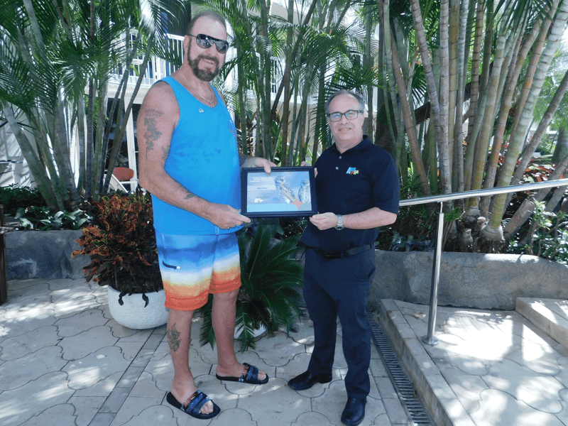 The Aruba Tourism Authority honored Robert Hand