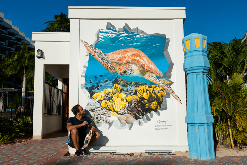 Aruba Marriott Resort Launches New Mural by Local Artist | Aruba.com