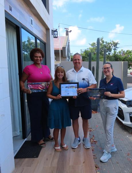 Aruba Tourism Authority honored loyal visitors Mr. Raymond and Mrs ...